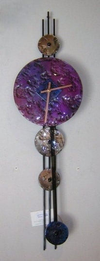 Dotty Clock Bismuth Blue from Artist Mark Hines - Shop Online ...