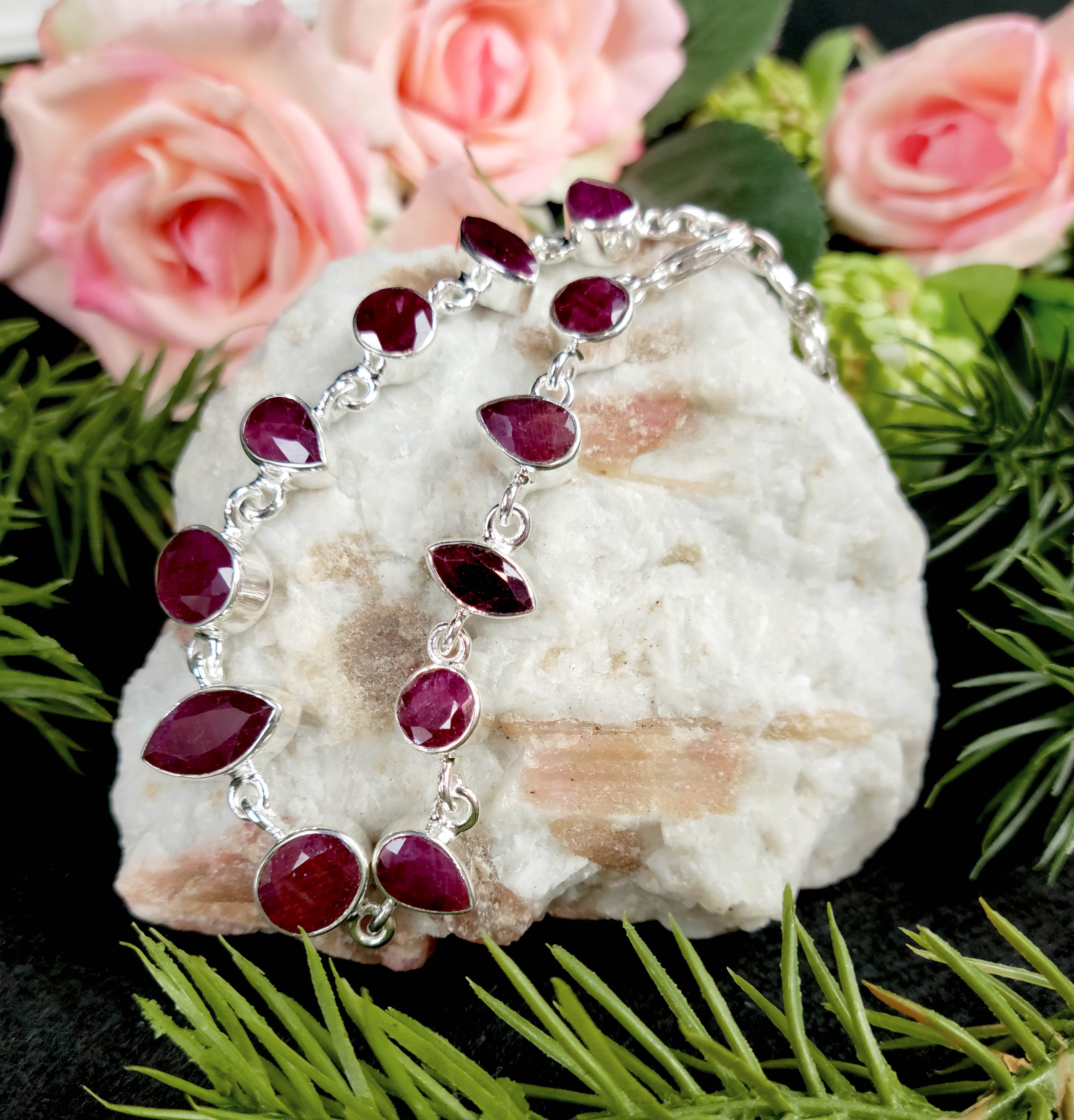 Faceted Ruby Bracelet - Shop Online | touchstone gallery